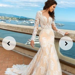 crystal design- | Dresses | Elegant Lace Wedding Dress | Poshmark